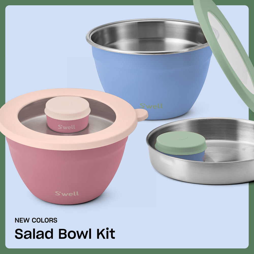 Reusable Salad Bowl Kits & Containers