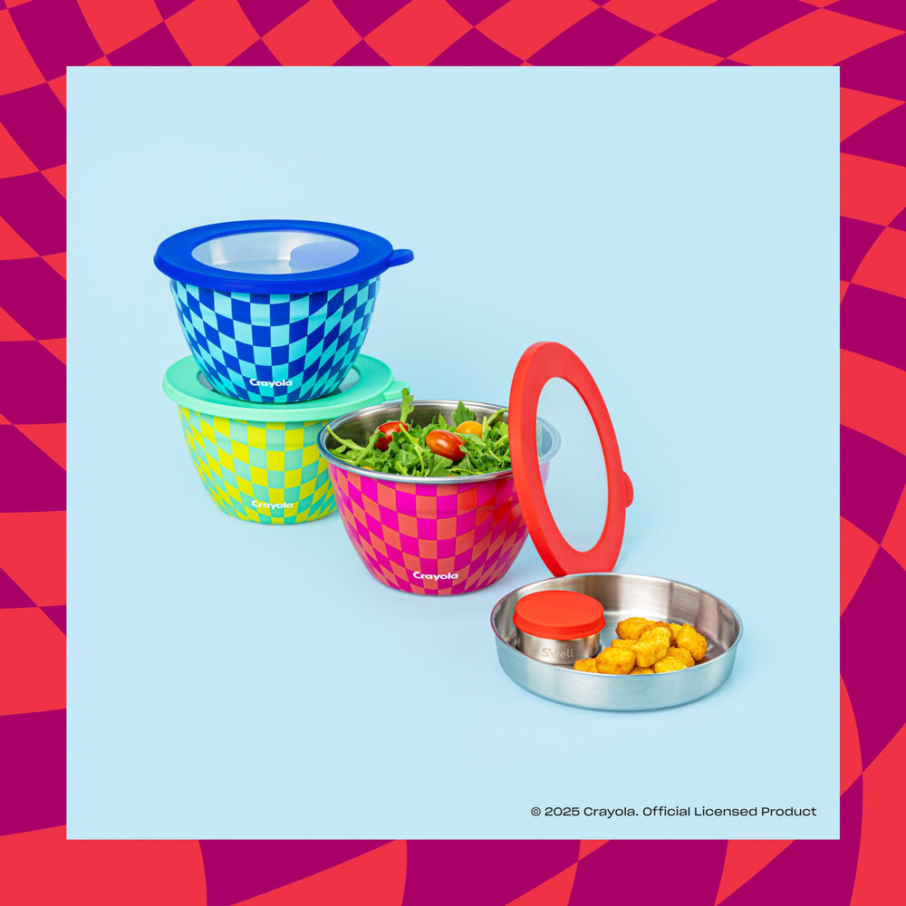 Crayola x S'well Salad Bowl Kit 64oz | Limited Edition Retired Colors